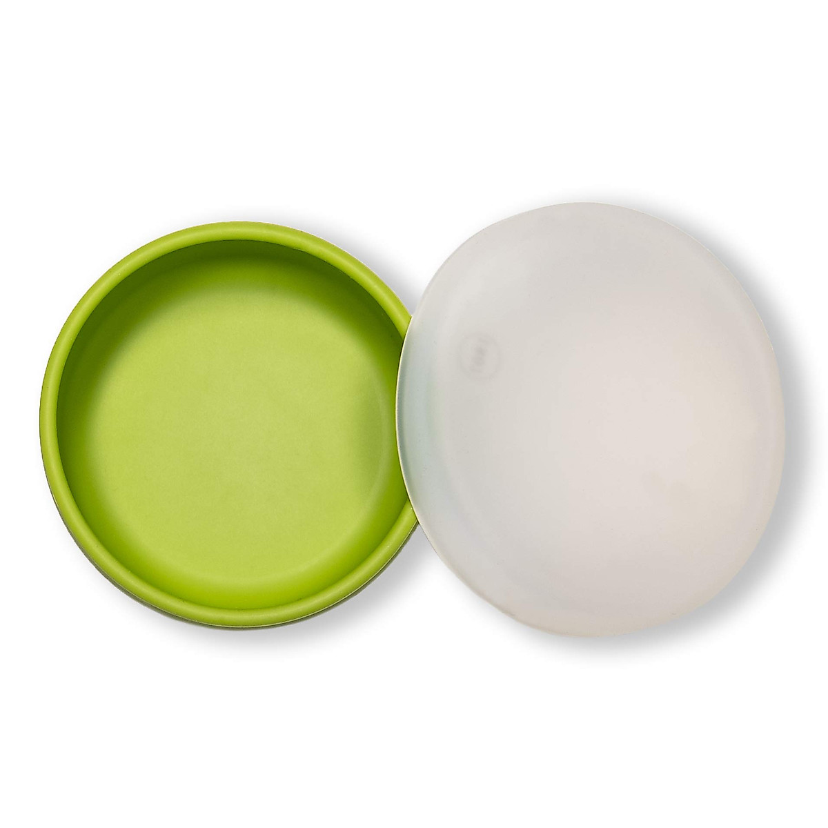 modern-twist Snack Set, Food-Grade Silicone, Waterproof, Dishwasher, Freezer Safe, Reusable Snacking Bowl & Lid – Green, 7 fl. Oz