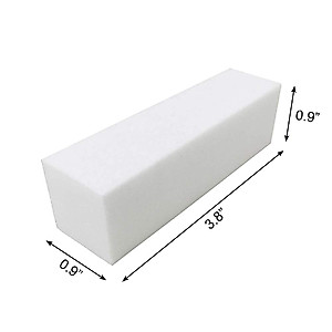 BlingKingdom 10pcs White Nail Buffer Block 4 Way Professional Nail Files and Buffer Nail Sanding Tools for Gel Natural Acrylic Nails