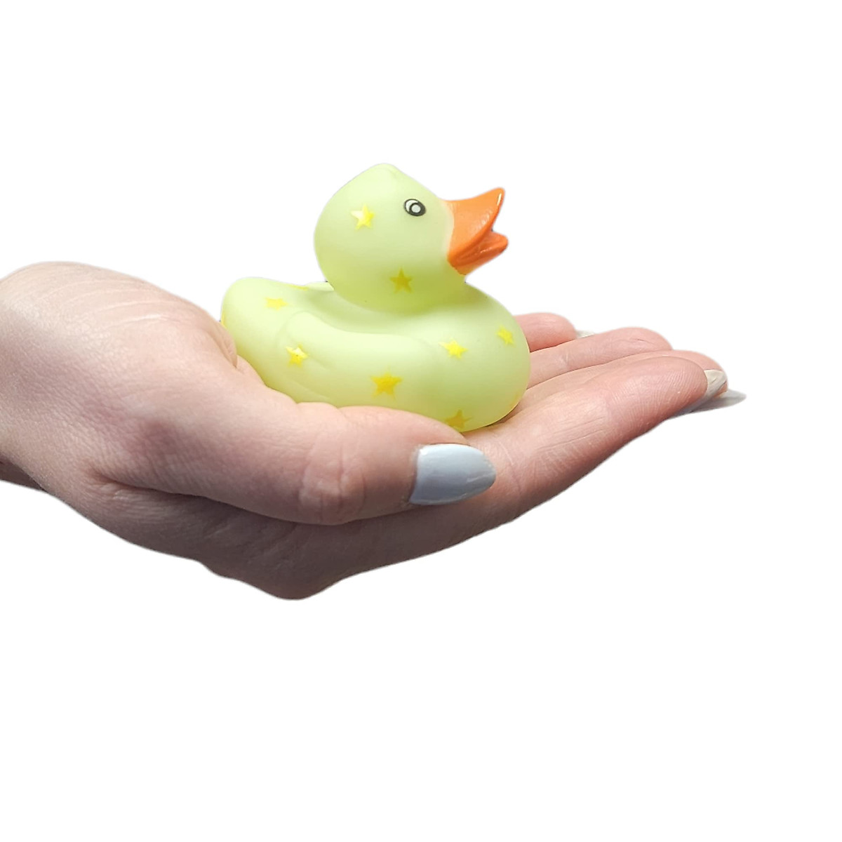 Cool Rubber Ducks (2") Standard Size. (12 Pack) Cute Duck Bath Tub Pool Toys. (Multi-Color Pattern Rubber Squicky Duckies)