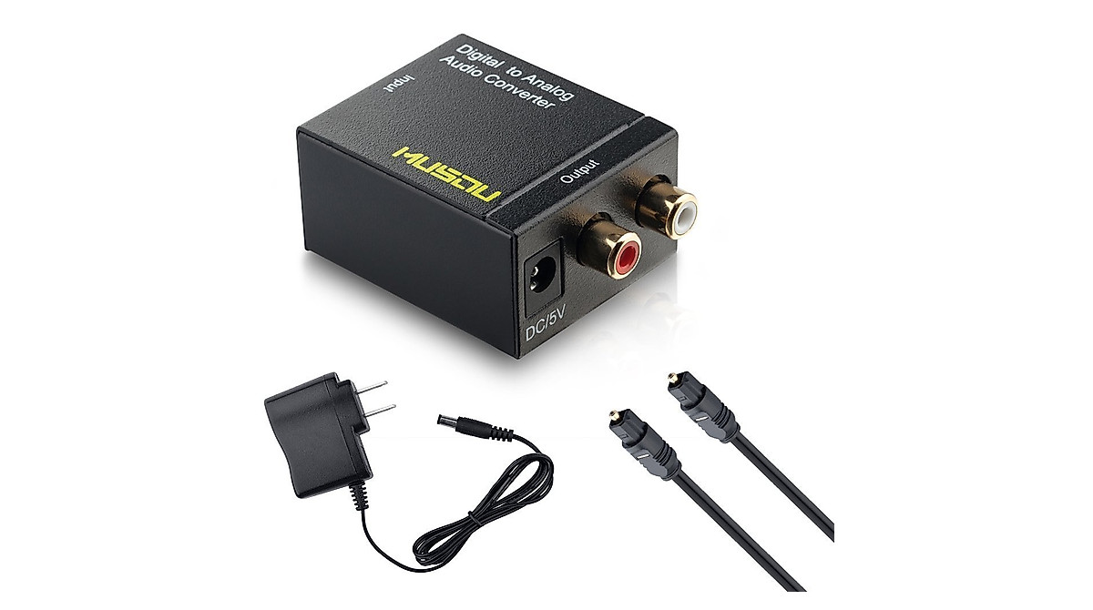 Musou Coax to Analog RCA Converter - Easy Audio Setup