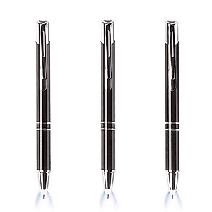Yacig Pen with Light, Light Up Ballpoint Pen, Bright Lighted Pens for Writing in the Dark Led Light Flashlight Nurses Pen with Light Tip 3 Pack Penlight-White Light