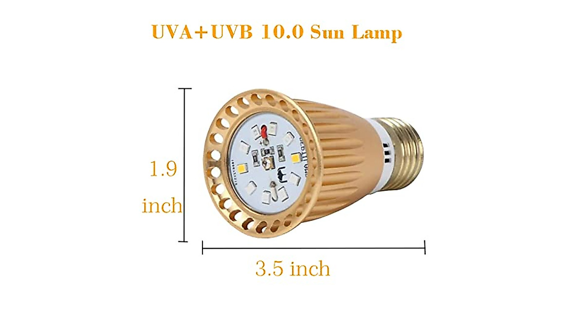 UVA UVB Reptile Light Bulb for Lizards & Turtles