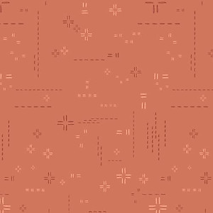 Art Gallery Fabrics Art Gallery Decostitch Elements Red Desert Fabric, Rust