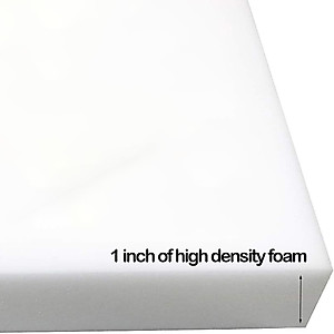 Foamma 1” x 48” x 75” Truck, Camper, RV High-Density Bunk Mattress Foam Replacement, Made in USA, Comfortable, Travel Trailer, CertiPUR-US Certified, Cover Not Included