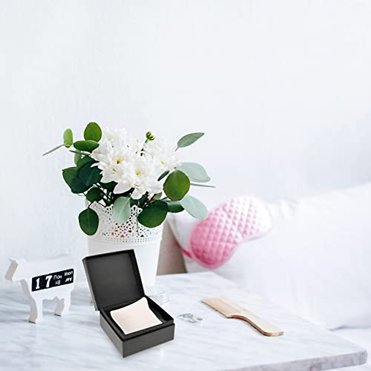 Unomor 6Pcs watch box pillow silk pillowcase monitor stand black throw pillow black tray black pillow covers pillows bracelet pillow case Watch Pillow white silk floss small pillow pu