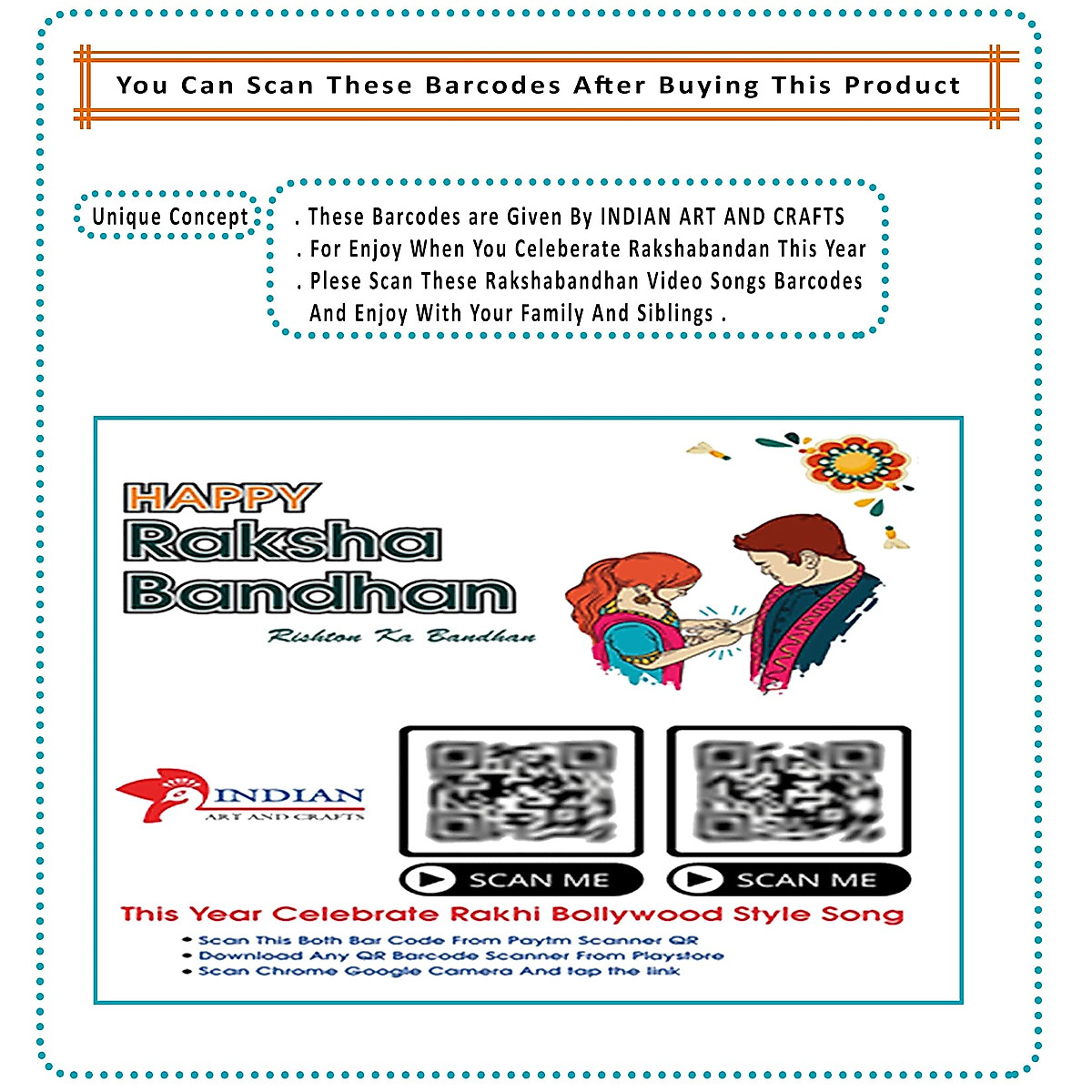 Indian Crafts Rakhi 12 Pc Rudraksh Rakhi For Brother Dora Pattern Rakhi For Bhaiya & Bhabhi with Roli Chawal,Bracelet for Boy's & men, Rudraksh Rakhi,Rakhi Combo For Brothers, M, beads