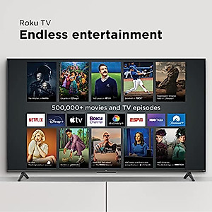 TCL 55" Class 4-Series 4K UHD HDR Smart Roku TV(Wi-Fi, RF, USB, Ethernet, HDMI) - 55S455
