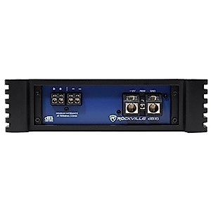 Rockville dB16 8000 Watt Peak/2000w RMS Mono 2 Ohm Amplifier Car Audio Amp, Black 15.1 Pounds