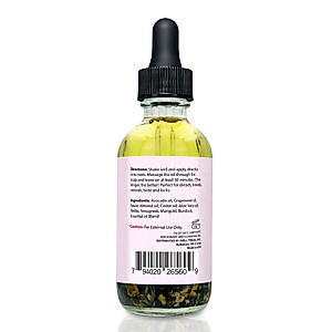 Perfecx - Edge Repair Hair Oil 2 fl oz - for Hair Scalp Treatment - 48 hours Herbal Infused Ayurvedic Natural Ingredients - Strengthen Hair - Hair Growth