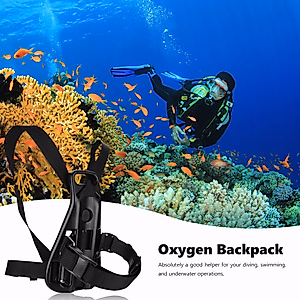 Oxygen Bottle Holder, Diving Single Oxygen Bottle Support Holder Bracket Backpack for SnorkelingDiving