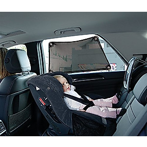 Dreambaby Adjusta-Car Stretch-It Shape-It Fit-It Door Window Sun Visor Cover Screen Shade Cling UV Ray Protection (1 Pack)