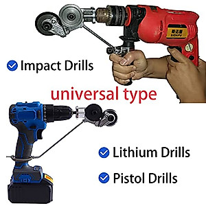 Electric Drill Shears Attachment Cutter Nibbler,Metal Nibbler Drill Attachment with Adapter, Electric Drill Shears, Metal Cutter Sheet Drill Attachment for Metal Cutting