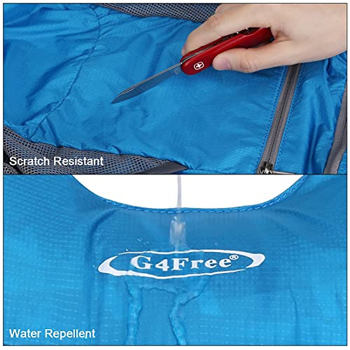 G4Free Lightweight Packable Hiking Backpack for Men Women Small Hiking Daypacks Foldable Shoulder Pack Casual Outdoor Bag 11L