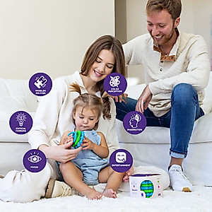 Stacking Silicone Stacking Toy – Premium Stacking Toys for Teething – Interactive and Fun Baby Stacking Toys Made of Soft Silicone – Teeth Soothing 6-12 Month Toys Developmental
