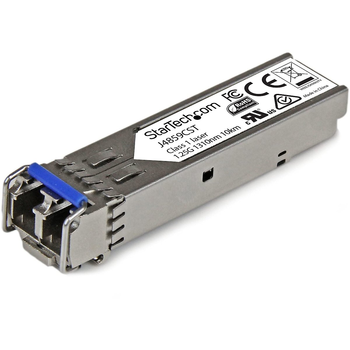 StarTech.com HPE J4859C Compatible SFP Module - 1000BASE-LX - 1GbE Single Mode (SMF)/Multi Mode Fiber Optic Transceiver-1GE Gigabit Ethernet SFP - LC 10km-1310nm-DDM HPE 1400,1700,1820(J4859CST)