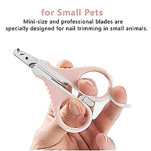 VOVIGGOL Cat Nail Clippers with Safety Guard and Sharp Angled Blade, Best Grooming Tool Cat Claw Trimmer Cat Scissors Pet Nail Clippers for Cats Kitten Puppy Rabbit Bird Ferret and Small Dog