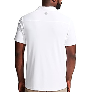 vineyard vines Men's Edgartown Short Sleeve Pique Polo, White Cap, XX-Large