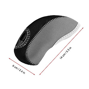 10Pcs Golf Club Head Cover, Neoprene Protective Headcover Golf Club Iron Head Covers Set (Grey + Black) Funny Driver Heads Iclubs