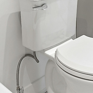 Skweawert 80 In Faucet Supply Lines, 1/4 Female Compression Thread x M10 Male Connector, Braided Stainless Steel Faucet Hose for Kitchen Sink Toilet（2Pack)