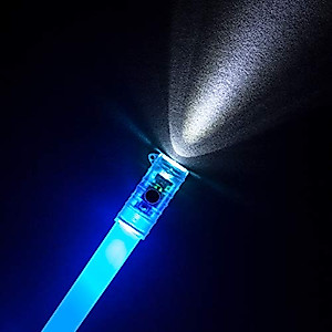 Life Gear Blue LED Glow Stick & Flashlight with Whistle & Lanyard (LG116)