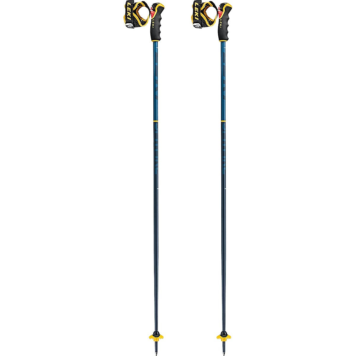 LEKI Spitfire 3D Ski Pole Pair - Blue/Mustard 110