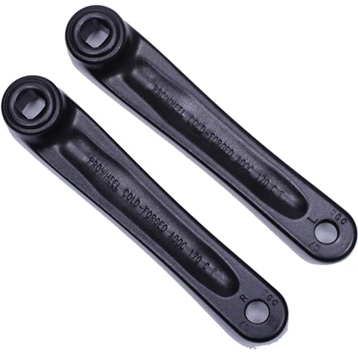 PROWHEEL Ebike Crank Arm Available in Square Hole,140MM/152MM/160MM/165MM/170MM/175MM Black Bike Crank Arm for Electric Bike,Mid Mounted Motor,Torque(1 Pair)