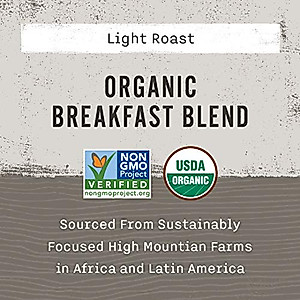 Allegro Coffee Organic Breakfast Blend Whole Bean Coffee, 12 oz