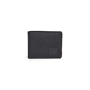Herschel unisex adult Roy Rfid Bi Fold Wallet, black, One Size US