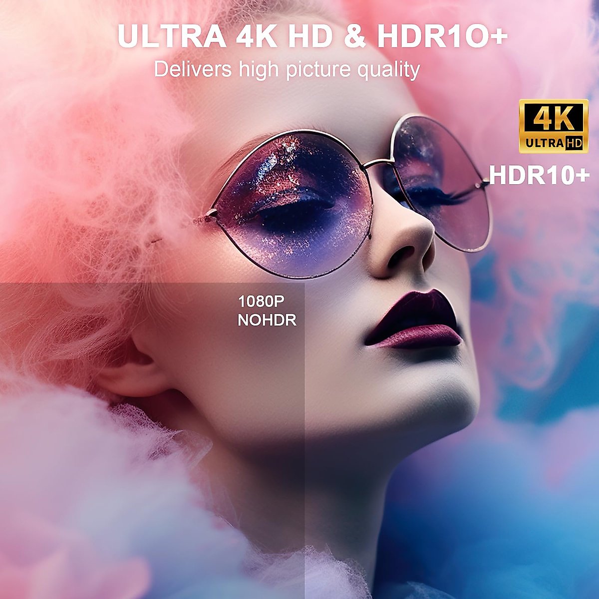 Android TV Box, Smart TV Box Android 12.5 Ultra 4K HDR 2.4G 5G Dual Band WiFi Smart Streaming Media Player Bluetooth 5.2 Quad-Core 64 Bits Support Dolby Audio with Voice Remote Control for Home Office