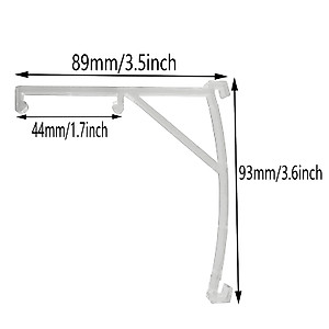 AXLIZER 6PCS Plastic Vertical Blind Curtain Clip Vertical Blind Clip Bracket Valance Clips for Vertical Blinds