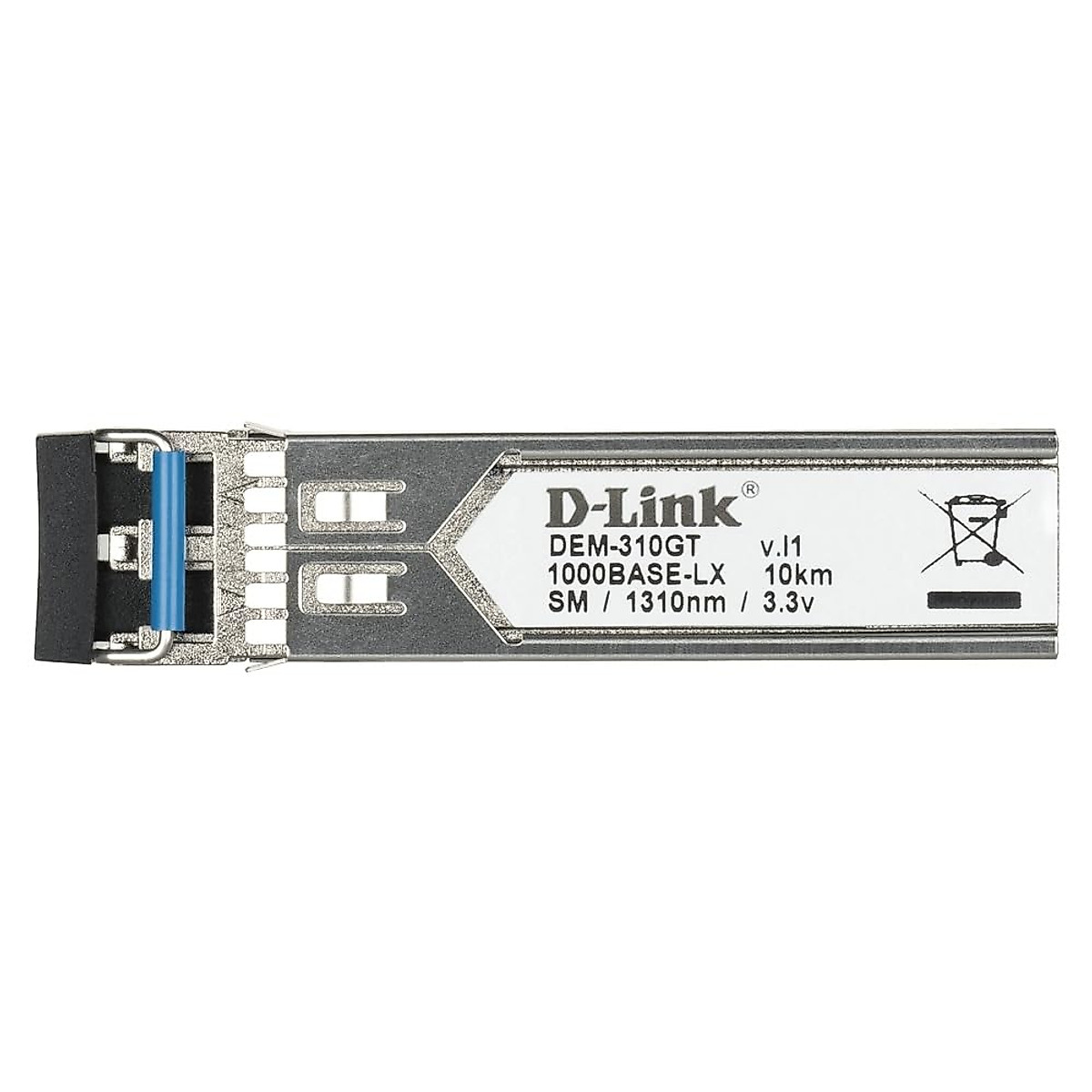 D-Link Gigabit Ethernet Optical Transceiver Single-Mode 1000BASE-LX SFP Module (DEM-310GT)