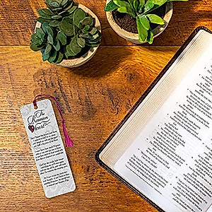 The Reunion Heart Memorial Damask Ivory Cardstock Tassel Bookmarks, Pack of 12