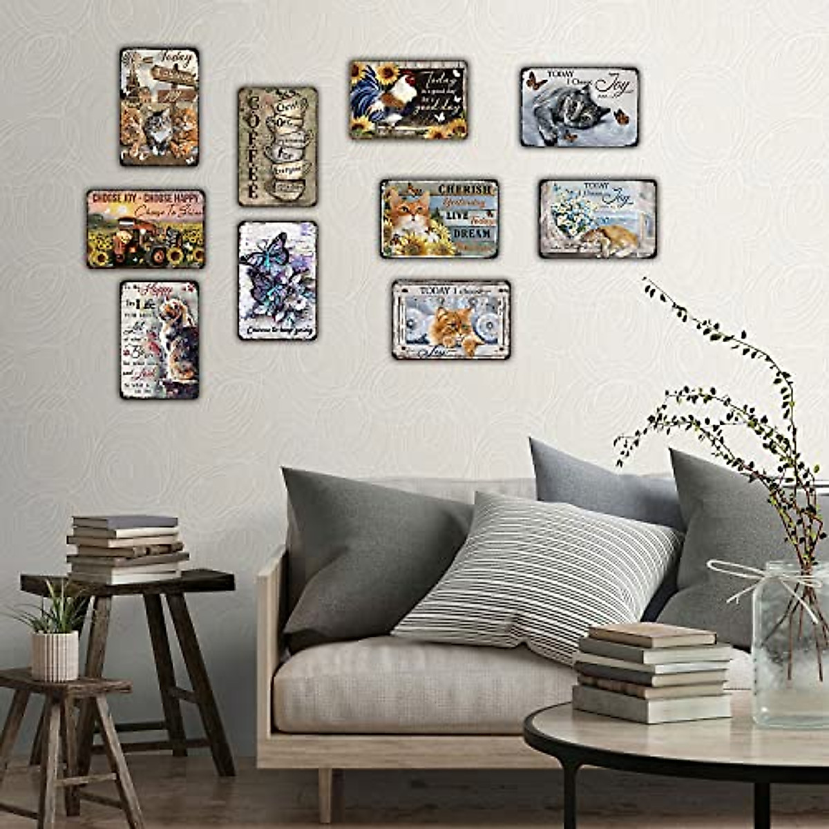 Aenaon Coffee Lover Christ Offers Forgiveness for Everyone Everywhere Metal Sign Tin Signs Wall Decoration Bar Pub Family Cafe Signs Best Gifts for Friends Family Fun Signs 8x12 inches