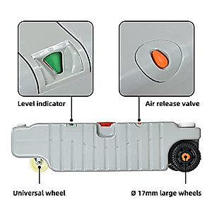 YITAHOME 19.8 Gallon Large Capacity Portable Water Holding Tank with Built-in Handle Odorless Tote for Camper with Large Universal Wheels, Filling Port, Rotating Spout for Easy Carry & Fast Empty