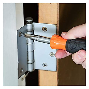 GreatNeck SD11RC 11 in 1 Screwdriver and Nut Driver Set, Multi-Bit Cushion Grip, Multi Tool Screwdriver Kit, HVAC tools, Electrician Tools