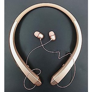 QT S Bluetooth Headset, Lightweight Retractable for Neckband Bluetooth Headphones for Sports Exercise Home & Office, Noise Cancelling Stereo Neckband Wireless Headset Talk 9-10 Hours