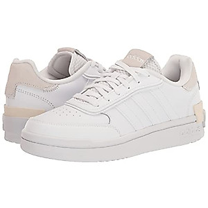 adidas Women's Postmove Basketball Shoe, White/White/Chalk White, 8