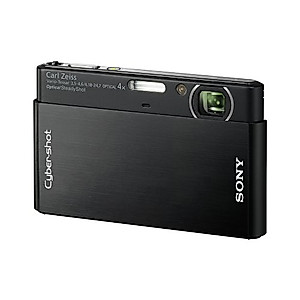 Sony Cybershot DSC-T77 Full HD 1080i, 10.1 MP Digital Camera with 4x Optical Zoom with Super Steady Shot Image Stabilization (Black)
