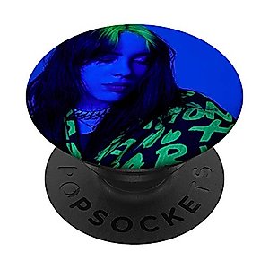 Official Billie EIlish Downward Glance Photo PopSockets PopGrip: Swappable Grip for Phones & Tablets