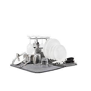 Umbra Udry Dish Rack With Dry Mat