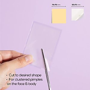 Hanhoo Custom Blemish Patch | Large Hydrocolloid Patches | for Face and Body Acne and Blemish Clusters | Customizable Pimple Patch Sheets | Cruelty-Free & Vegan | 2 Patch Sheet Count