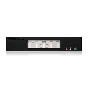 IOGEAR 4-Port 4K DisplayPort Triple View KVMP - 3 HDMI Monitors Outs - Converts DisplayPort to HDMI Out - 4096 x 2160 @60Hz - Control/Share USB 3.0 peripherals - Win 7+ Mac OS Linux - GCS1964