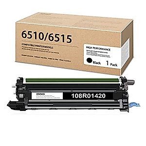 1 Pack 6510/6515 Drum Unit: DOPHEN Black Imaging Drum - 108R01420 Replacement for Xerox Phaser 6510DNM 6510DN 6510DNI 6510N WorkCentre 6515DNI 6515DNM 6515DN 6515N Printer