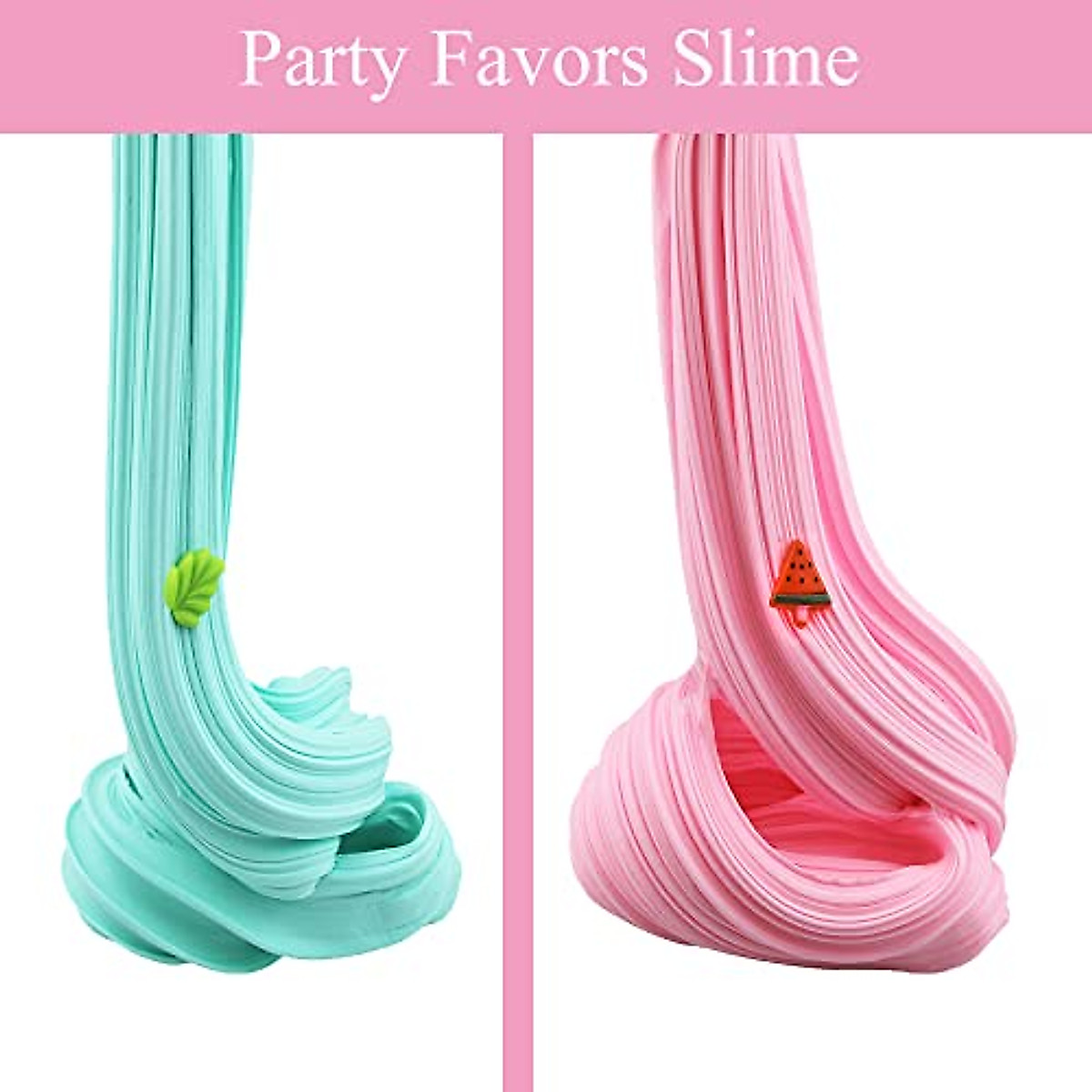 Butter Slime Kit for Girls 8 Pack, Party Favors with Watermelon, Coffee, Mint, Candy, and Lemon Slime, Stretchy and Non-Sticky, Stress Relief Toy for Boys, Easter Basket Stuffers