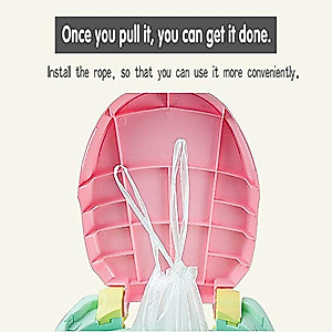 100 Pack Portable Travel Universal Potty Chair Liners with Drawstring Training Toilet Seat Potty Bags Cleaning Bag for Kids Toddlers Adults Pets Outdoors (42 x 24 cm)