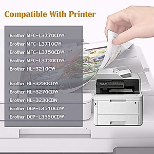 (Black, 2-Pack) TN-227BK Compatible Toner Cartridge Replacement for use in Brother MFC-L3770CDW L3710CW L3750CDW HL-3210CW 3230CDW 3270CD 3230CDN 3290CDW DCP-L3510CDW L3550CDW Printer Toner Cartridge