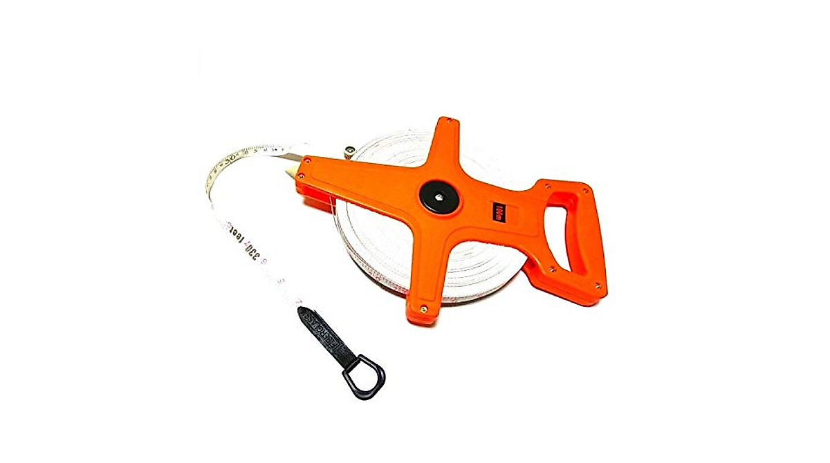 Open Reel Fiberglass Tape Measure - 330FT Dual Sided Engineer Tool
