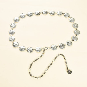 ILuvatar Womens Waist Chain Belts for Dresses Belly Chunky Chains with Metal Buckle Body Chain U30