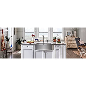 Moen G18121 1800 Series 30-Inch X 21-Inch Stainless Steel 18 Gauge Single Bowl Farmhouse Kitchen Sink