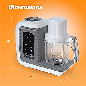 Children of Design 8 in 1 Smart Baby Food Maker & Processor, Steamer, Blender, Cooker, Masher, Puree, Formula & Bottle Warmer Prep System